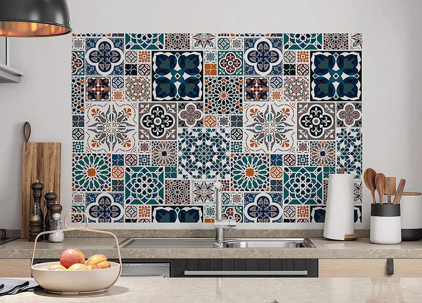 9Up 152.4 cm Kitchen Sheet For Kitchen Tiles Backsplash Behind Gas Stoves 90cm X 60cm Self Adhesive Sticker Price in India Buy 9Up 152.4 cm Kitchen Sheet For Kitchen Tiles Backsplash Behind