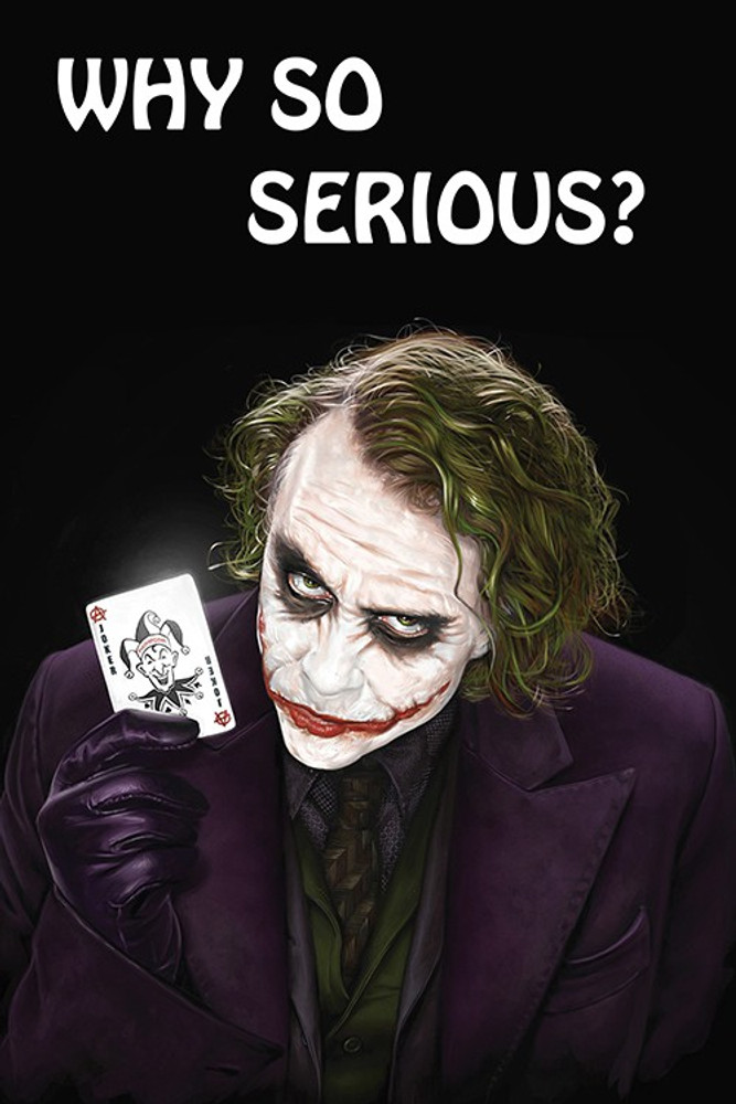 Joker Why So Serious Poster