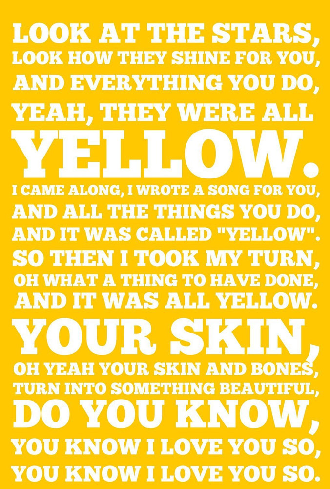 Yellow Coldplay Quotes Tag Your Yellow! 💛, ., ., #wanderneem