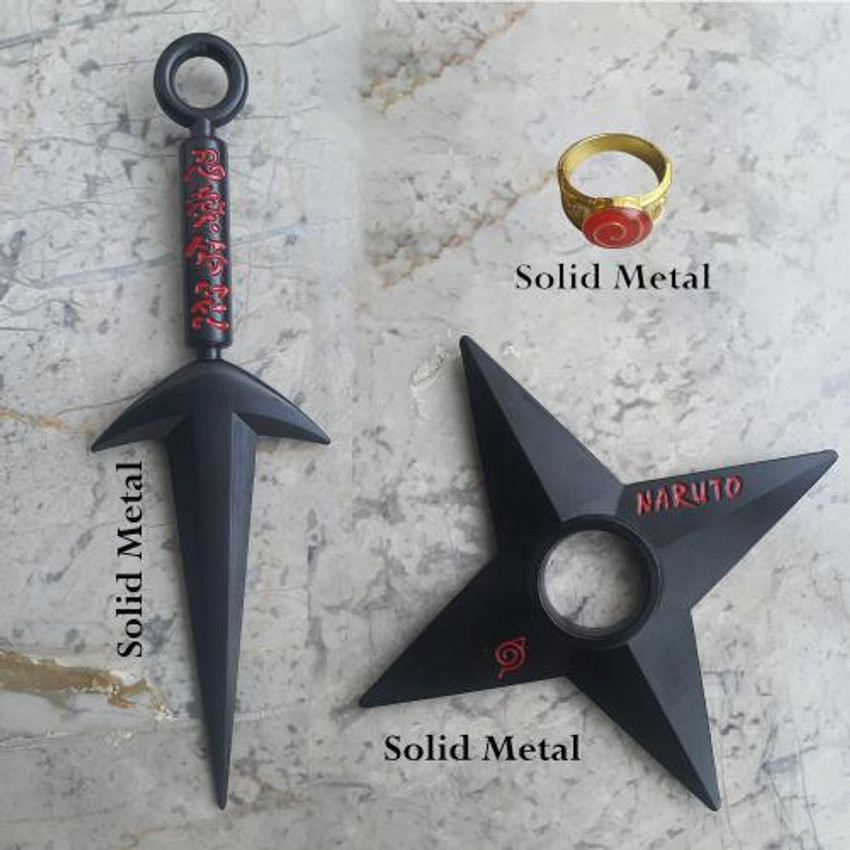 Kunai E Shuriken Kit Naruto Kunai E Shuriken De Plástico 2 Peças