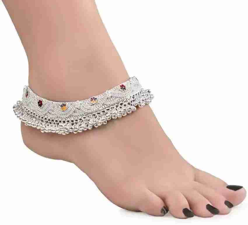 Heavy bridal silver payal store