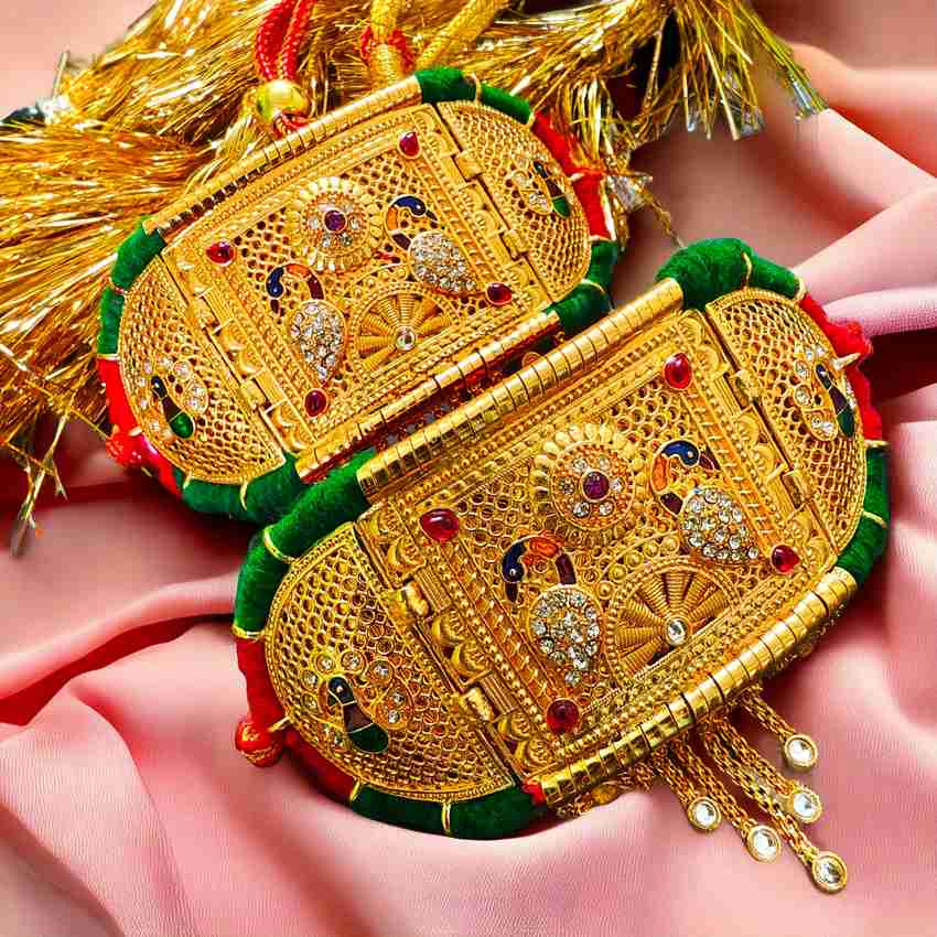BAJUBAND Alloy Gold plated Armlet Set Price in India Buy BAJUBAND Alloy Gold plated Armlet Set Online at Best Prices in India Flipkart