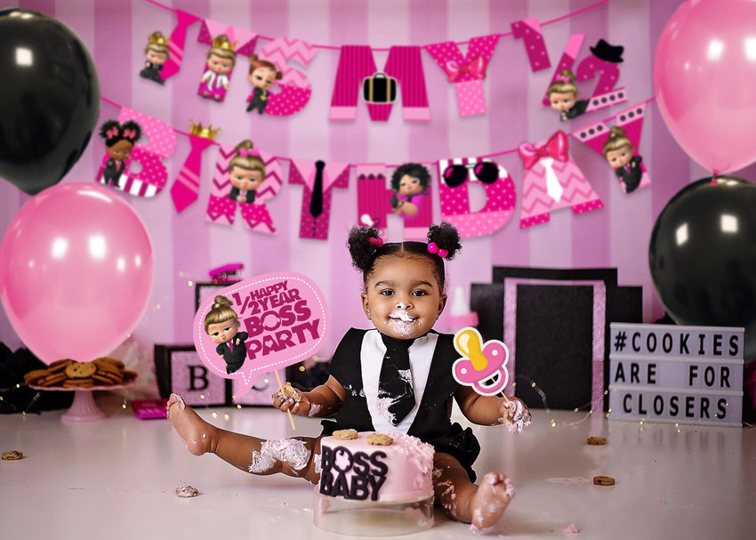 Half Birthday Party Ideas Half Birthday Cake Topper, Half Birthday