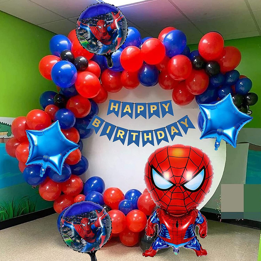 Spider Man Birthday Theme Spiderman Birthday Party Decoration Set