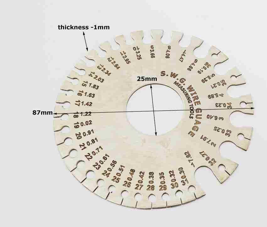 Metric Steel Gauge Chart