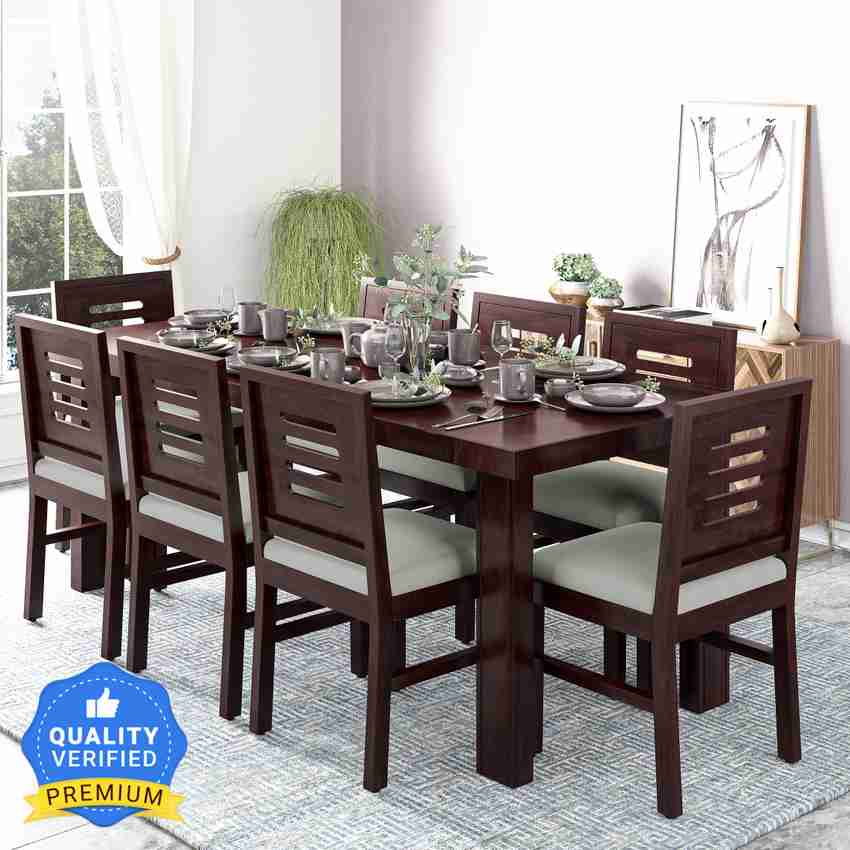 Kendalwood Furniture Premium Dining Room Furniture Wooden Dining Table with 8 Chairs Solid Wood 8 Seater Dining Set Price in India Buy Kendalwood Furniture Premium Dining Room Furniture Wooden Dining ...