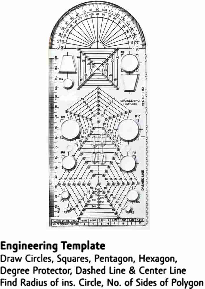Engineering Drafting Templates Drawing & Drafting Engineering Kit