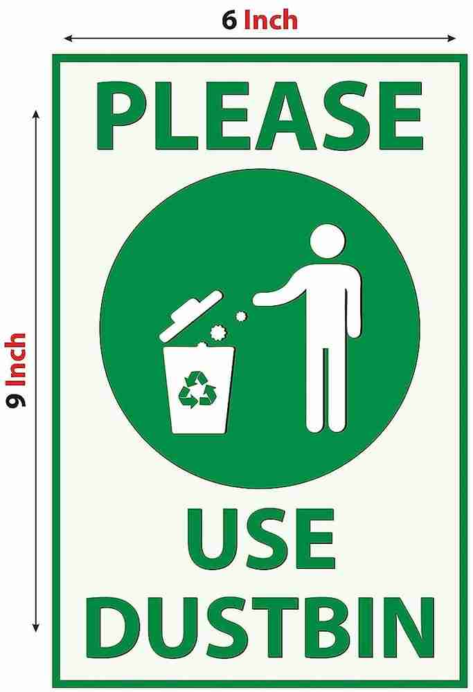 Use Me Dustbin Logo Anne Print Solutions® Use Dustbin Stickers For