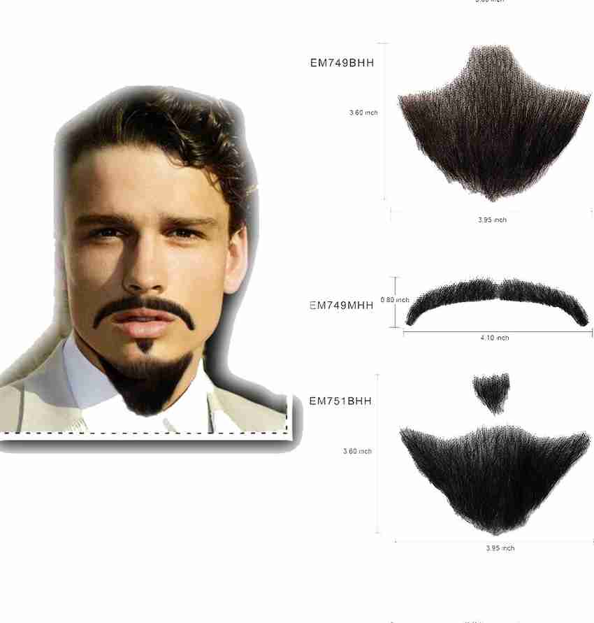 how to draw a realistic fake beard