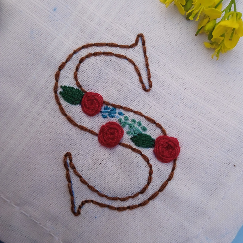 Handkerchief Designs With Fabric Painting Handkerchief Hanki Flower