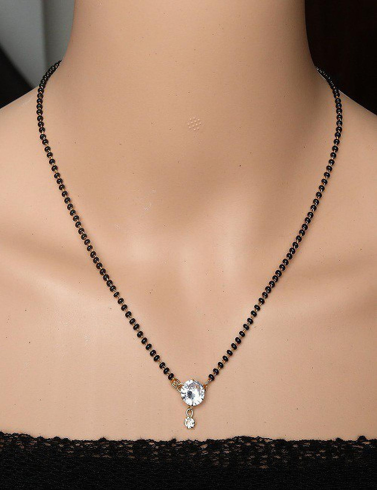 Diamond mangalsutra pendant with price store