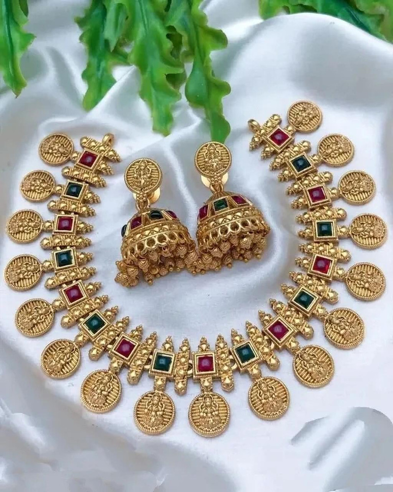 ROFARWORD Brass Copper Gold plated Gold Jewellery Set