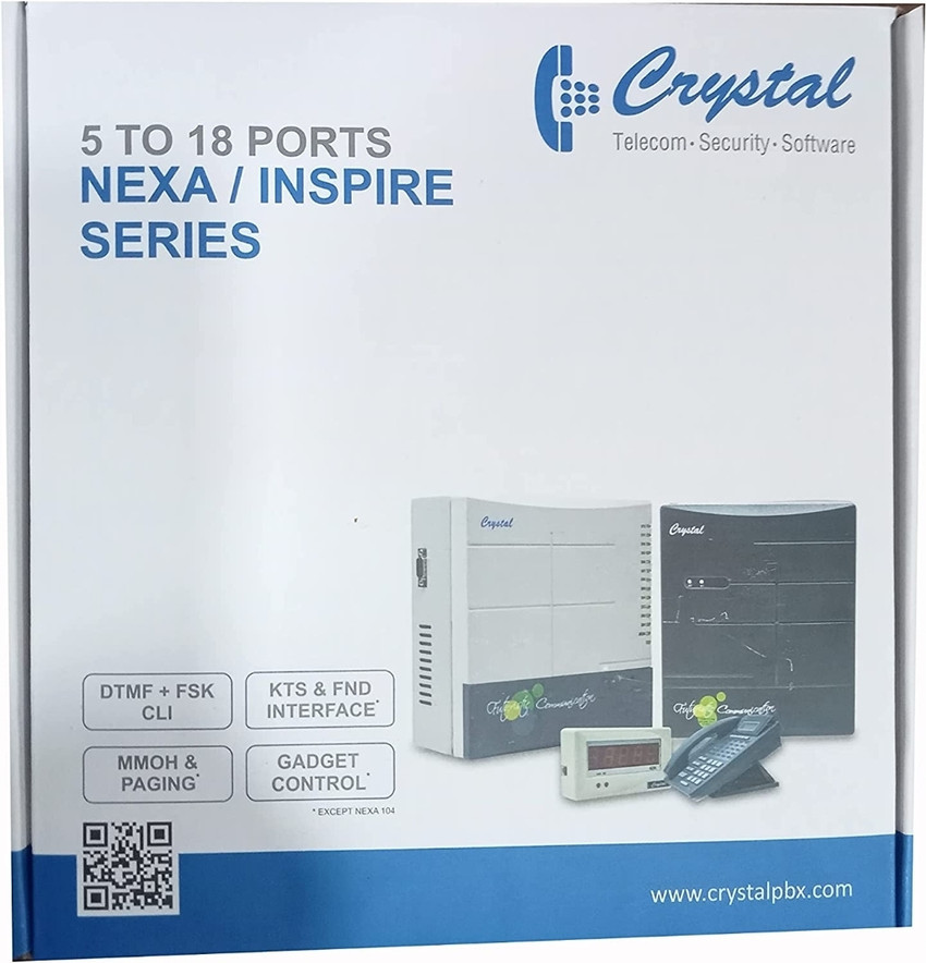 Crystal Epabx Logo Crystal EPABX System, Model Name/Number: 104,