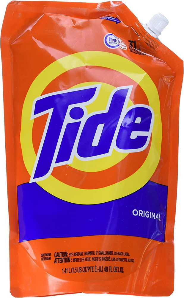 Tide Laundry Detergent Liquid Original Scent He Turbo Tide Laundry