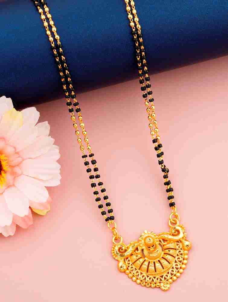CRAFTSTER Gold plated 24 Inch long pendant mangalsutra chain Design for women Brass Alloy Mangalsutra Price in India Buy CRAFTSTER Gold plated 24 Inch long pendant mangalsutra chain Design for women