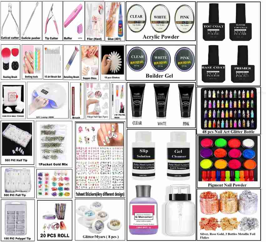 Hilex Nail art Products Kit Combo Nail art Basic Tools Nail Extension Products Price in India Buy Hilex Nail art Products Kit Combo Nail art Basic Tools Nail Extension Products Online