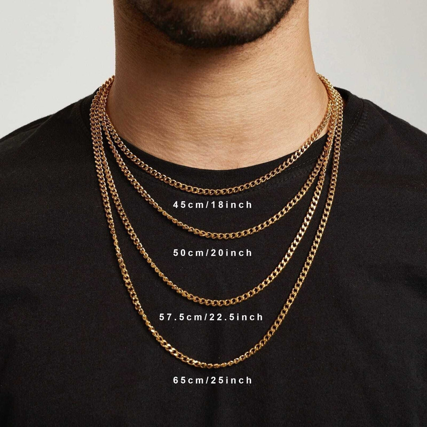 NIDEXO ENTERPRISE Gopo Neck 20 Inch Gold plated Plated Brass Chain