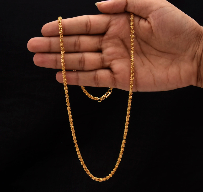 Minprice Minprice 1 Gram High Quality Gold Plated Thin South Traditional Necklace Chain Gold plated Plated Brass Chain Price in India Buy Minprice Minprice 1 Gram High Quality Gold Plated Thin South