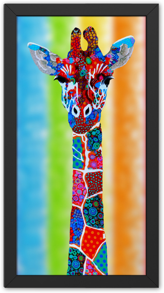 Abstract Giraffe Painting