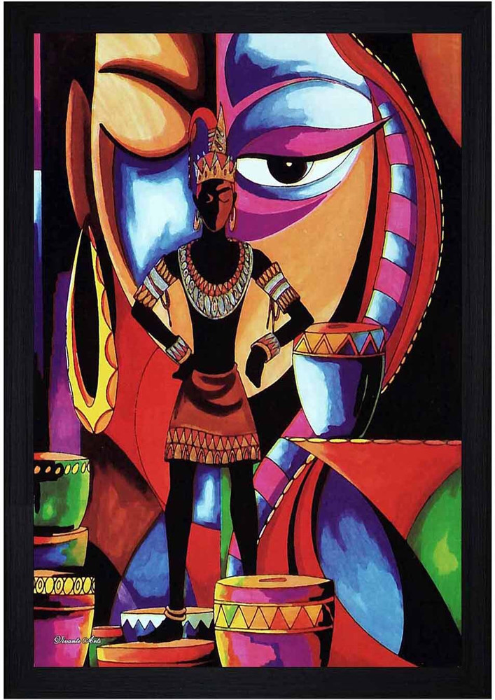 Tribal Abstract Paintings Tribal Moon Finished, & Work In Progress…