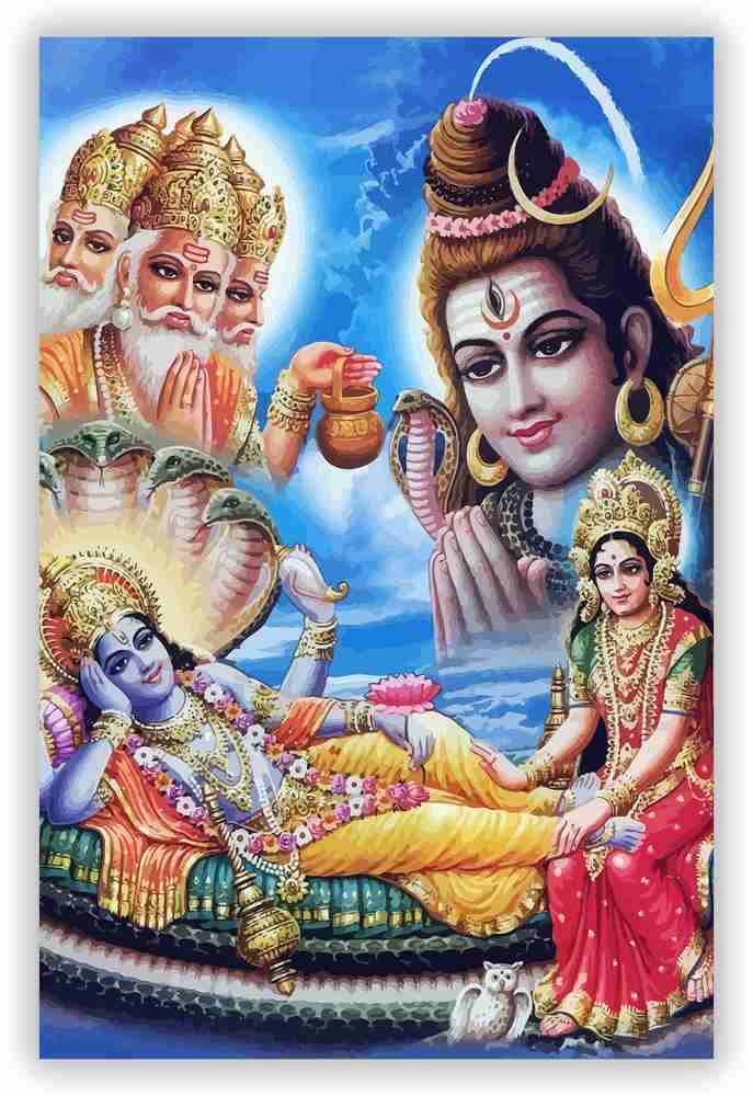 Hindu God Vishnu And Laxmi Abi Groups Vishnu Lakshmi Wooden God Photo