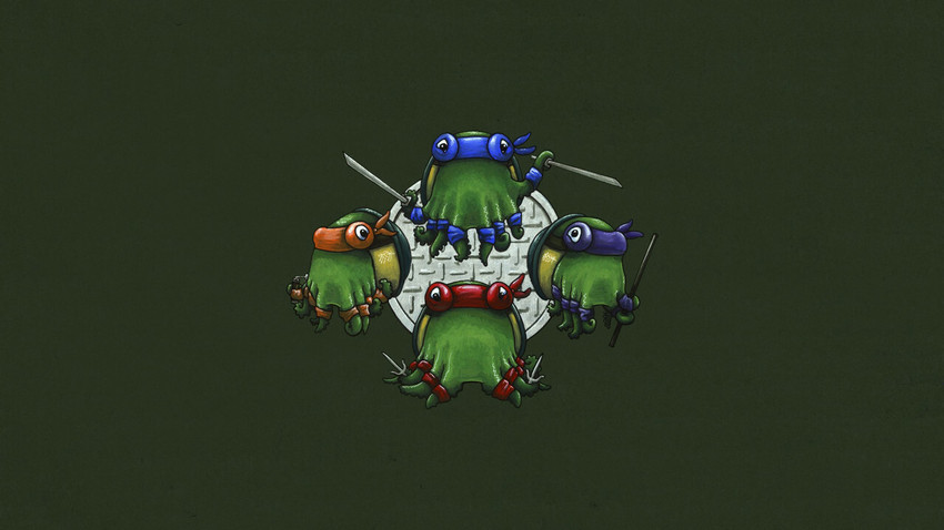 Minimalism Ninja Turtles