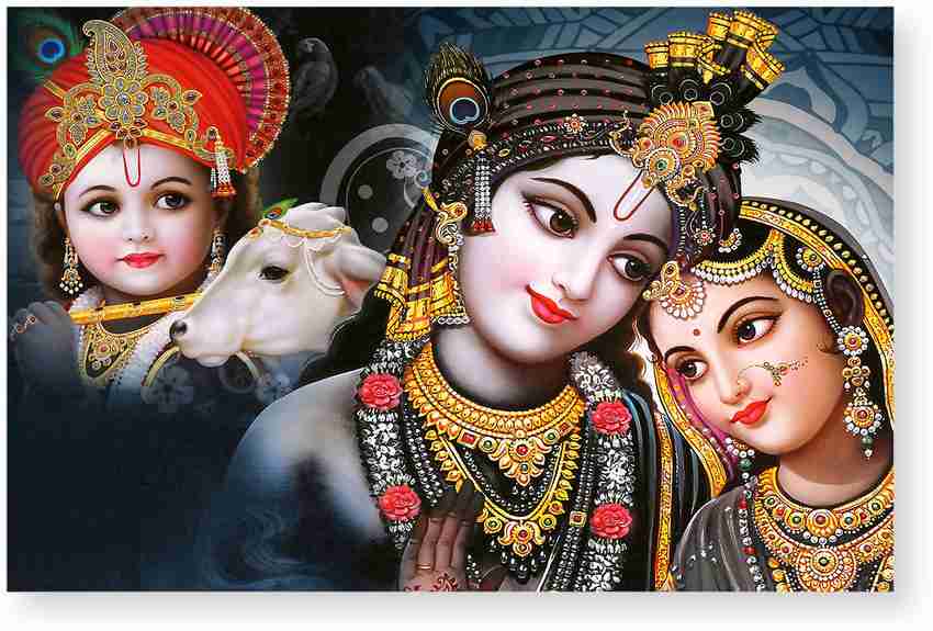 Radha Hindu Goddess Poster, Foto Hindu Gods Krishna And Radha, Julian