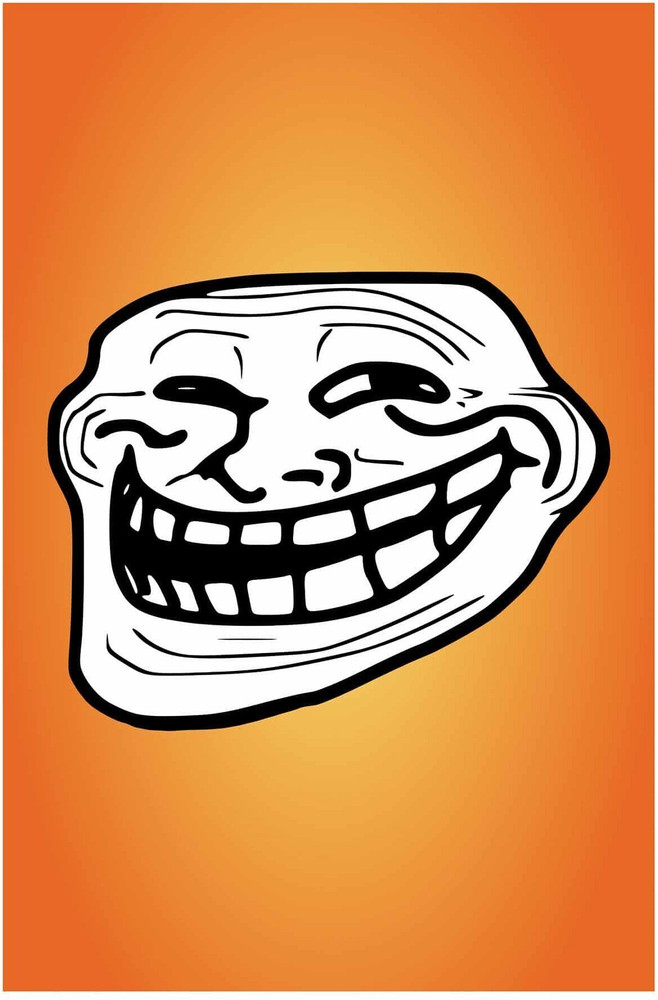 Troll Face Icon Troll Face Meme' Poster, Picture, Metal Print, Paint