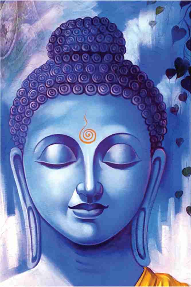 Lord Buddha 3d Image HappyWalls 3D Wallpaper Lord Buddha, 5ft X 4ft,
