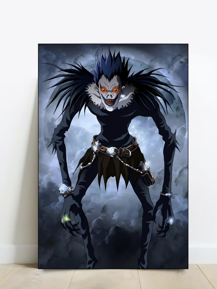 Death Note Ryuk Drawings Leinwandbild Death Note Light And Ryuk