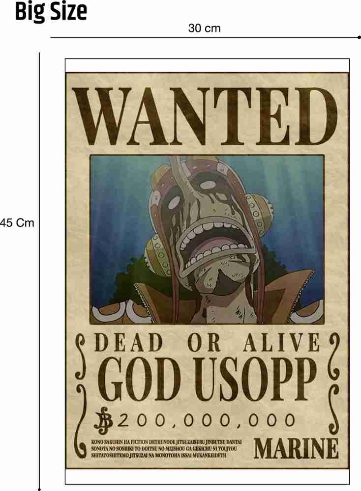 One Piece Usopp Wanted New Edition 1.5 Billion One Piece Wanted
