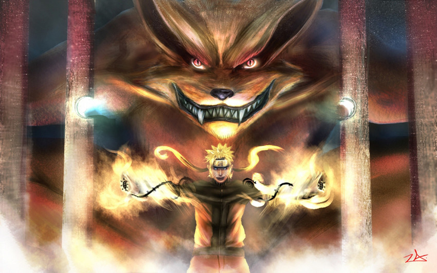 Naruto Bijuu Mode Fox Naruto Shippuden Apocalypse Kurama & Sage