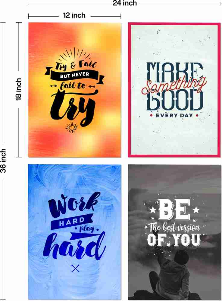 Poster Great Quotes Set Of 6 Motivational Quotes Wall Posters Size