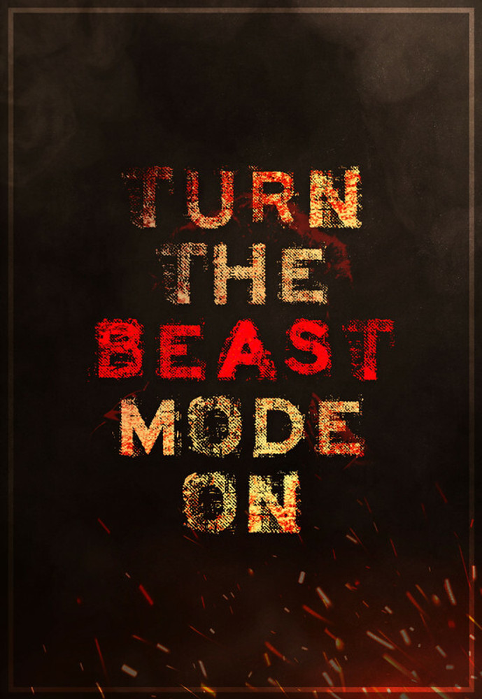 Beast Mode Quote Quotes & Motivation Poster 'Beast Mode : On' Paper