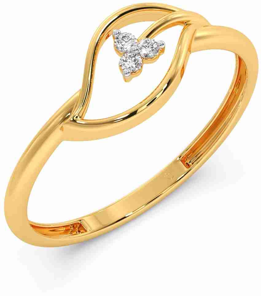 Candere by Kalyan Jewellers Diamond Ring 18kt Yellow Gold ring Price in India Buy Candere by Kalyan Jewellers Diamond Ring 18kt Yellow Gold ring online at Flipkart