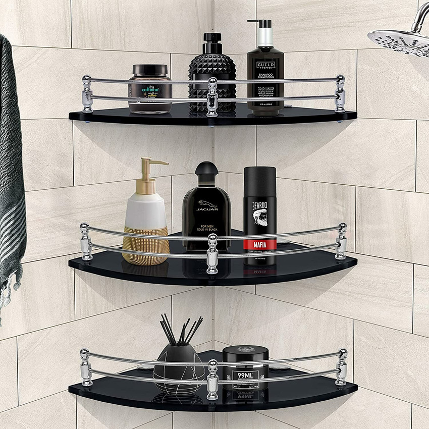 Corner Bathroom Rack DAITORY Bathroom Corner / Bathroom Corner Rack