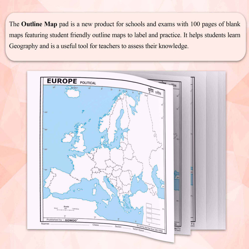 Europe River Blank Map