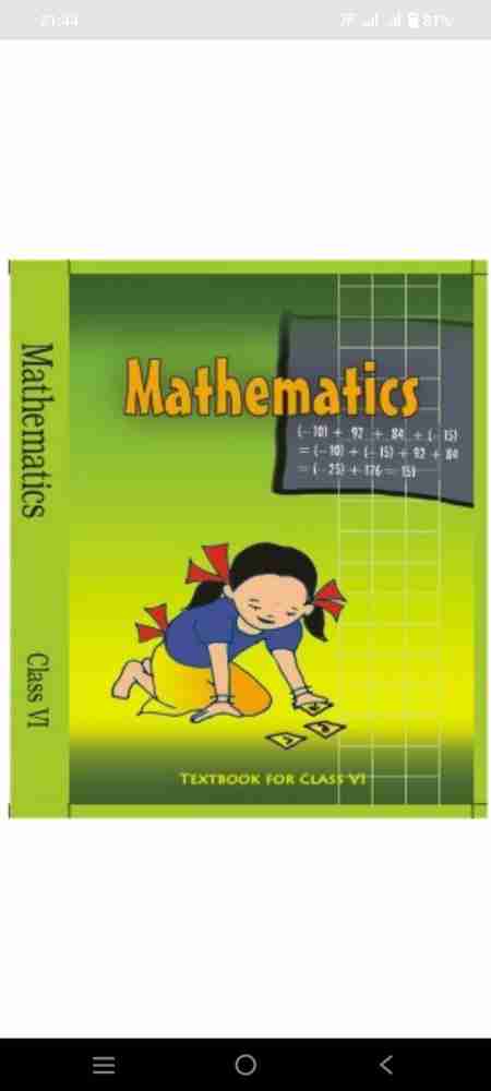 Ncert Mathematics Textbook Of Maths For Class 6 In English NCERT Text