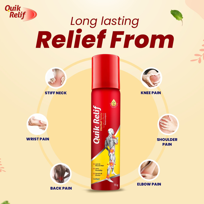 Muscle Pain Relief Spray Relispray Natural & Instant Pain Relief