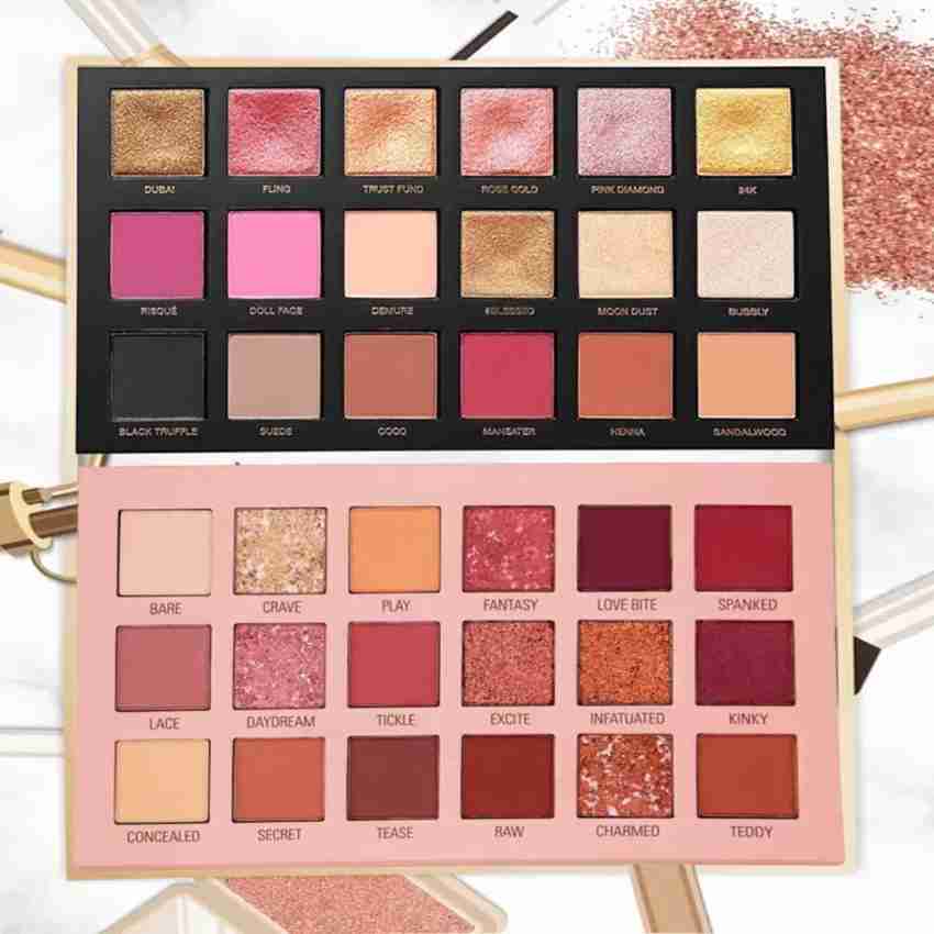 MINARA Nude Eye Shadow Palette and Rose Gold 18 18 colors 36 g