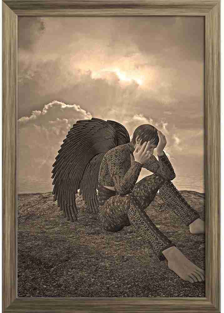 Sad Angel Sketches The Sad Angel Drawing By Pavel Kashirin Fine Art