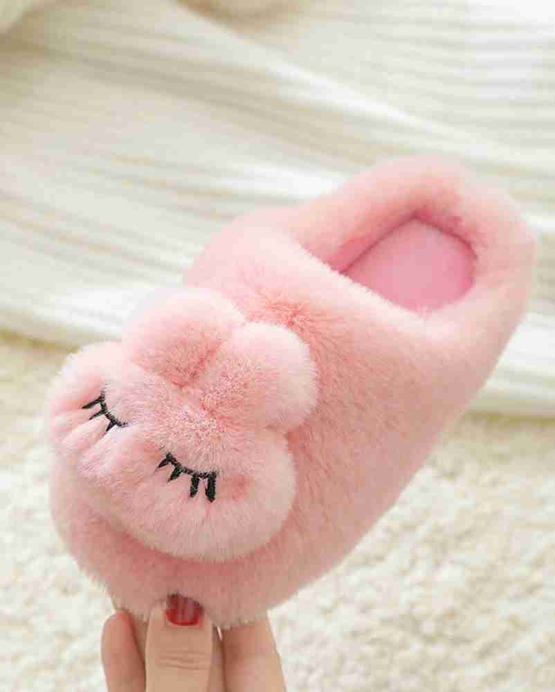 NAT Women Soft Warm Fluffy Indoor Flip Flop Winter Slipper for Women Girls Free Size Flip Flops Buy NAT Women Soft Warm Fluffy Indoor Flip Flop Winter Slipper for Women