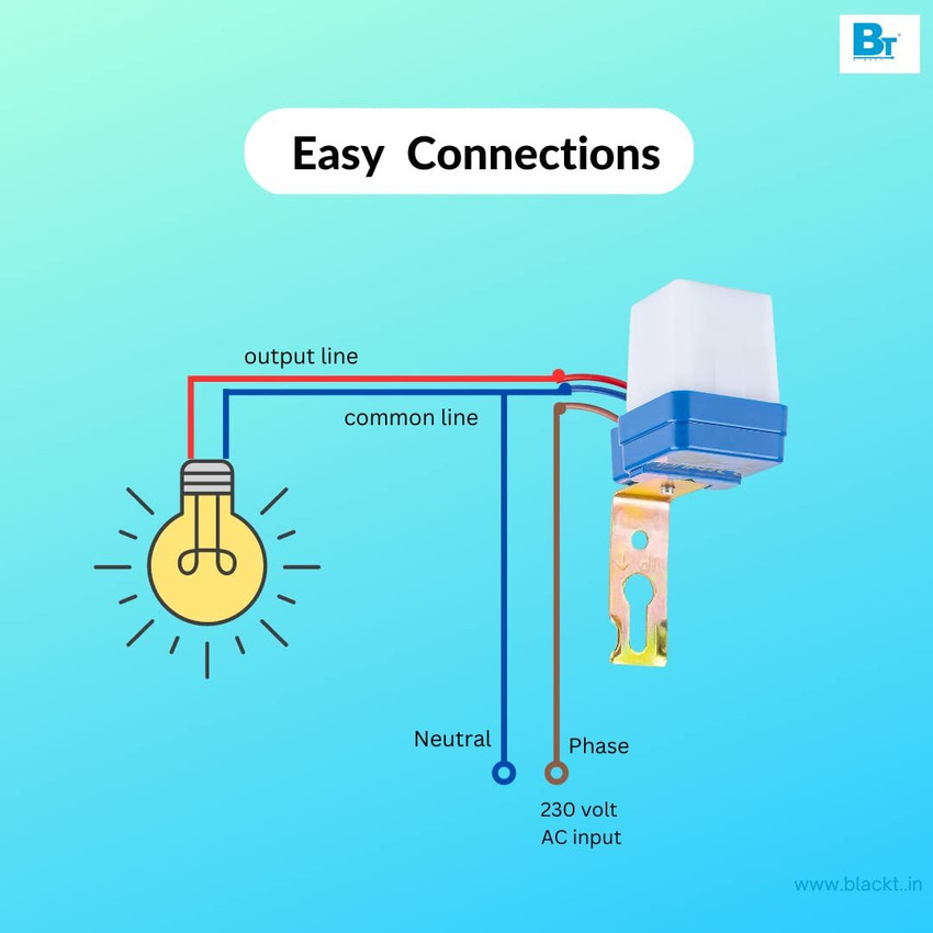 Auto Night Light Photocell AS10 Photocell Light Dependent Switch