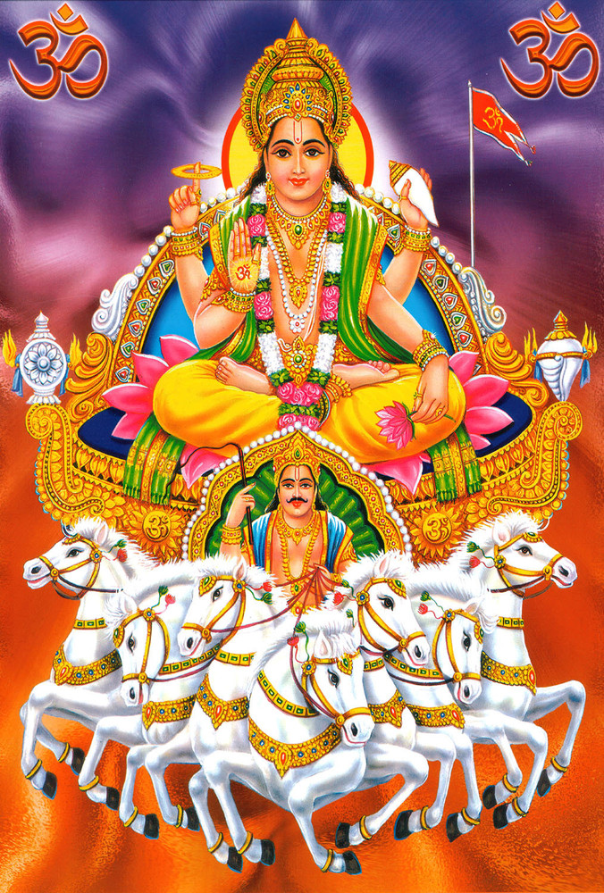 Images Of God Surya Dev Photo Frame Surya Dev 8 Inch X 6 Inch , Online