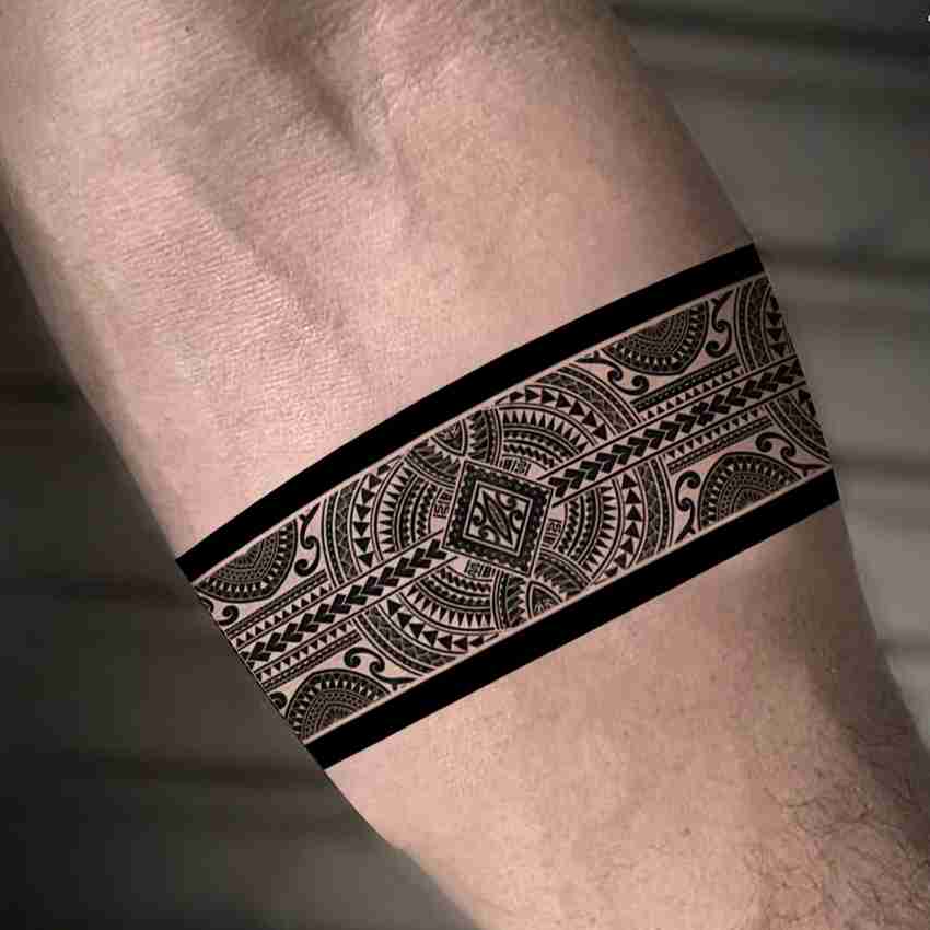 Aztec Wrist Tattoos Tupu Moko Monster Lion Semi Permanent Tattoo By