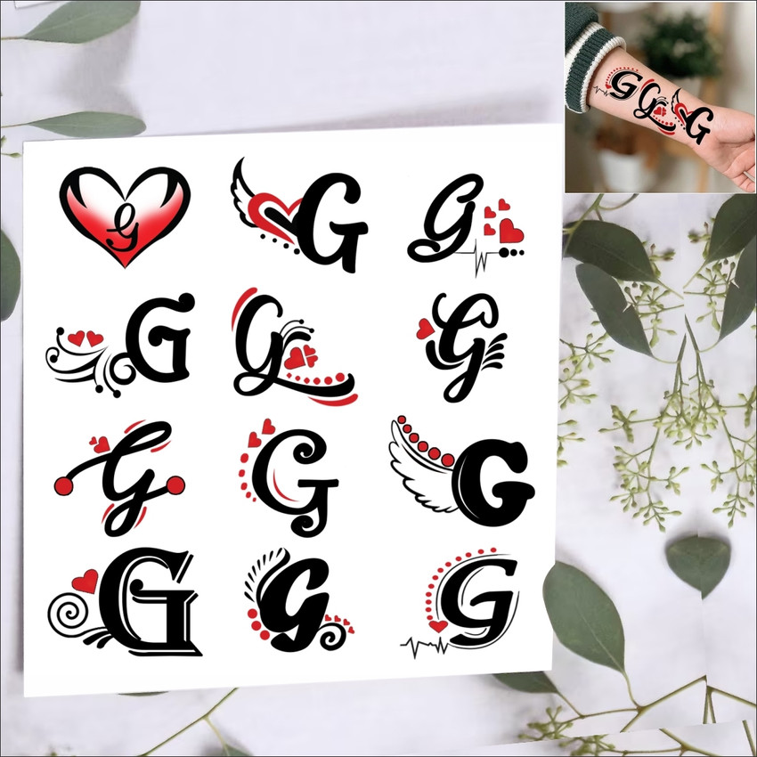 G Heart Tattoo