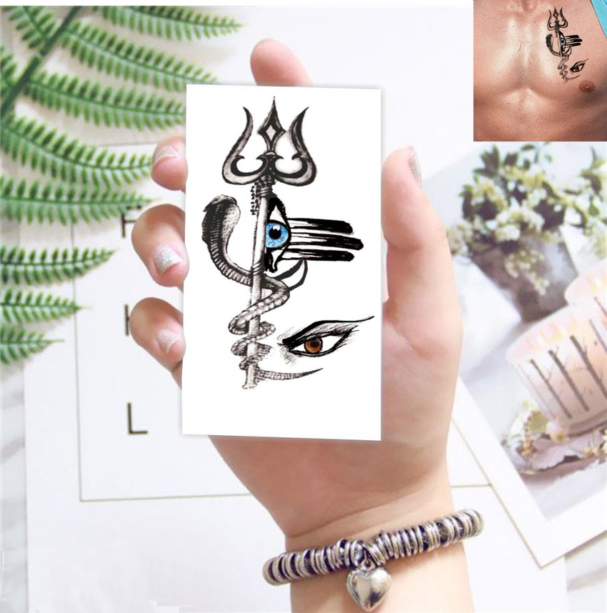 Trishul Snake Tattoo