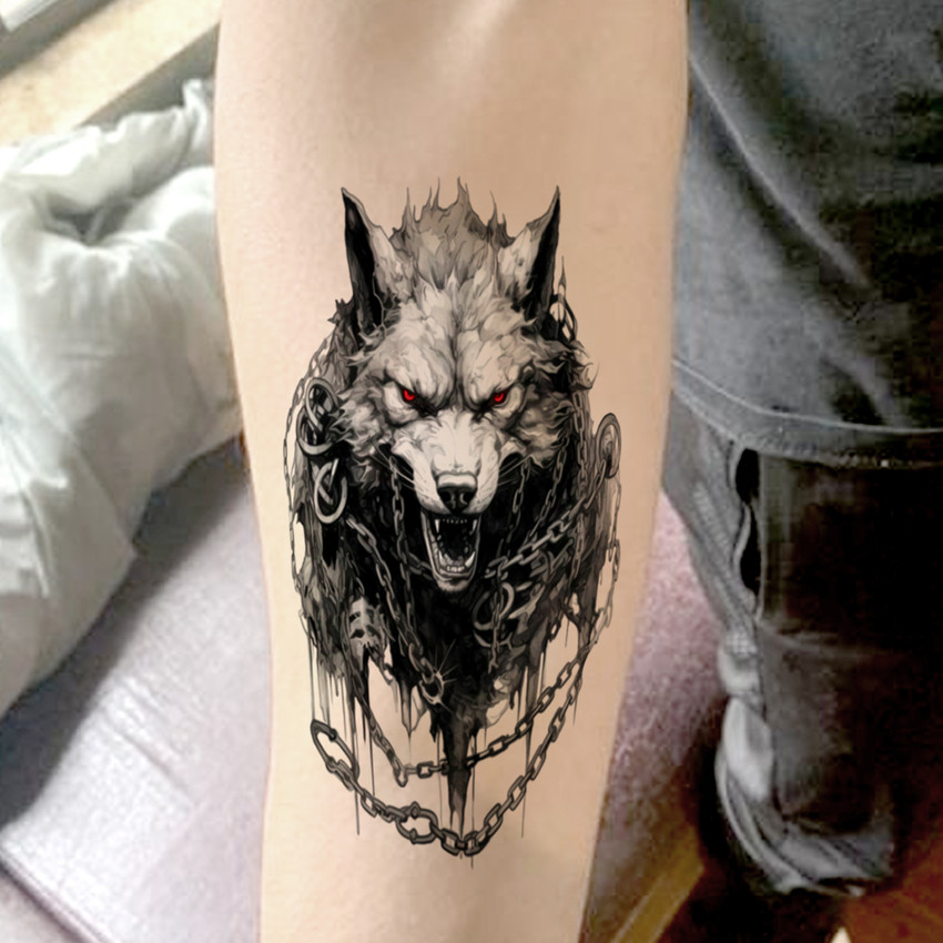 Angry Wolf Tattoos Wild Nature An Angry Wolf Tattoo Design