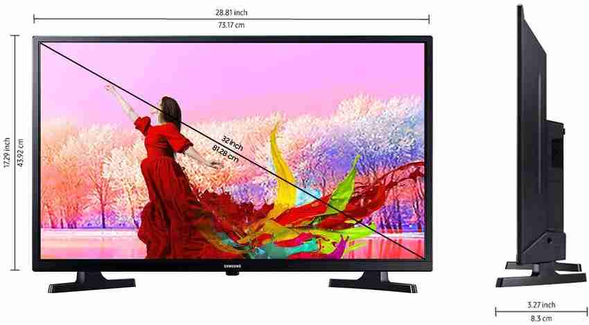 32 Flat Screen Tv Dimensions ECCO 80 Cm (32 Inch) LED Full HD Google