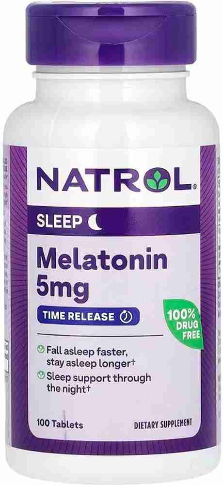 Natrol Melatonin Tr 5 Mg Time Release Tablets 100 Tablets Natrol